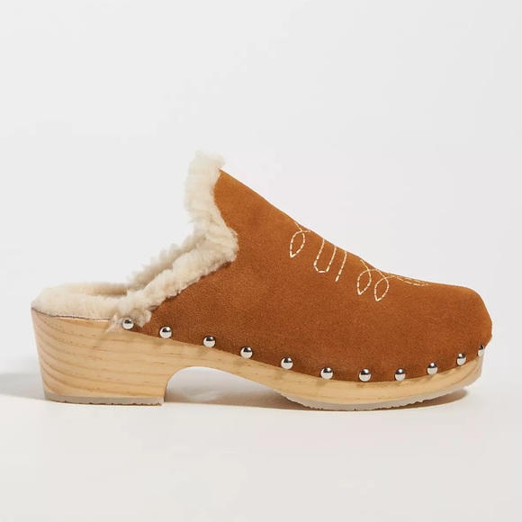 Anthropologie | Shoes | New Anthropologie Pilcro Shearling Lined Clog ...